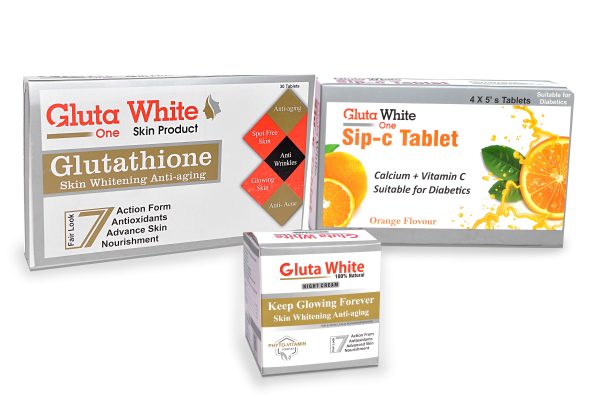 Gluta White Package with Gluta White Night Cream - Gluta One
