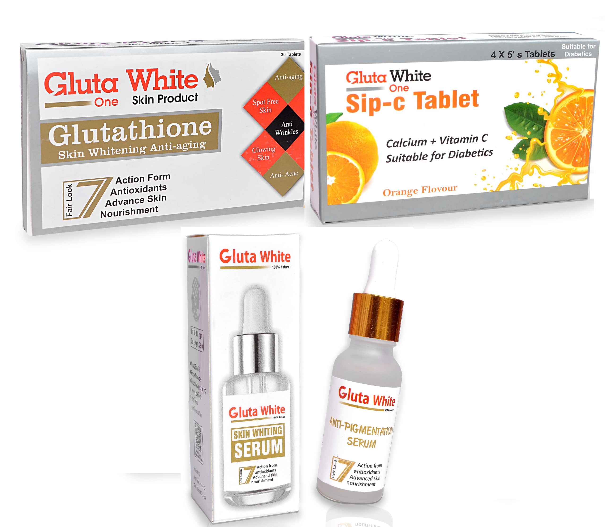Gluta White Package with Gluta White Serum - Gluta One