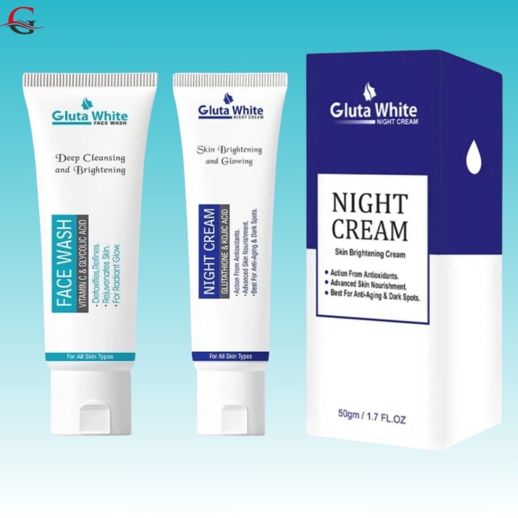 Gluta White Facewash with Night Cream Bundle Pack - Gluta One